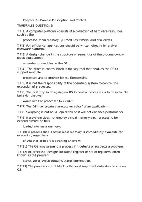 Operating Systems Internals And Design Principles Test Bank William Stallings Operating