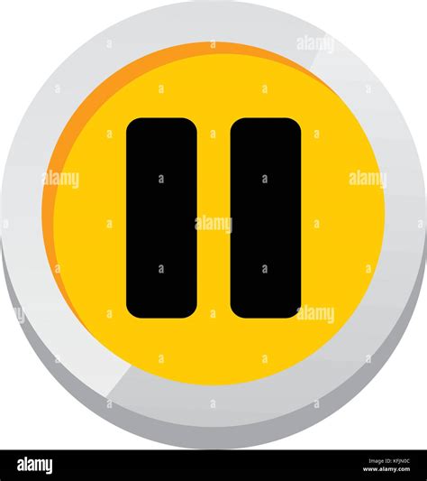Pause Game Asset Icon Sign Symbol Button Vector Art Stock Vector Image