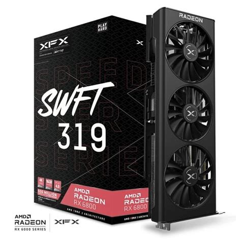 Xfx Speedster Swft 319 Amd Radeon Rx 6800 Coere 16gb Gddr6 Graphics Card Game Hub