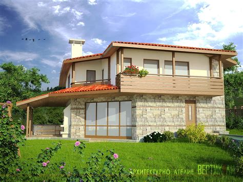 Архитектурен проект за еднофамилна двуетажна къща с Козичино Бургас