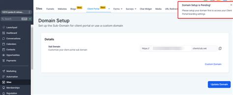 how to set up the client portal highlevel support portal