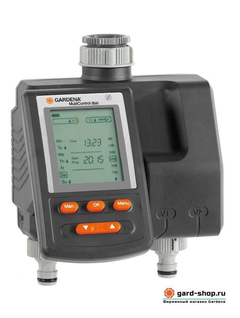 Таймер подачи воды Gardena Multicontrol Duo 01874 20 000 00 01874 29 000 00 Таймеры в