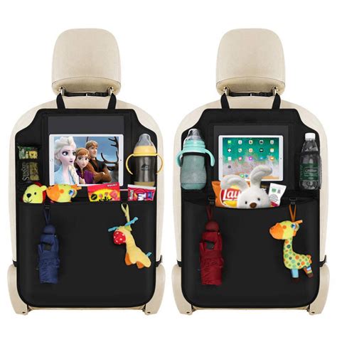 Premium Backseat Organizer With Tablet Holder Pu Leather