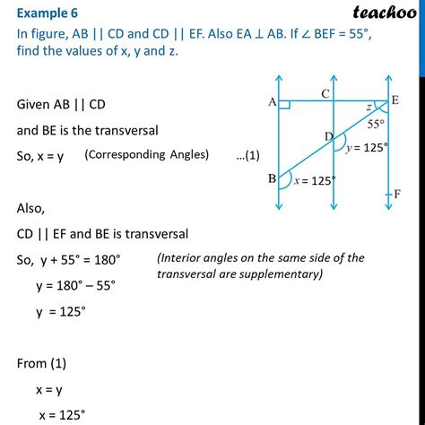 Example In Figure AB CD And CD EF Also EA AB