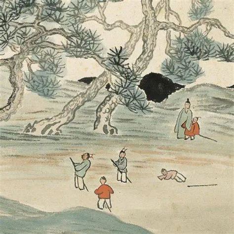 齐白石山水画中的点景小人好有趣 艺术品 北京画院 章法