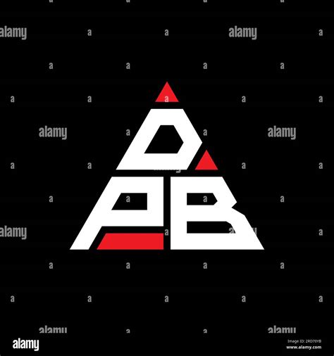 Dpb Triangle Letter Logo Design With Triangle Shape Dpb Triangle Logo Design Monogram Dpb