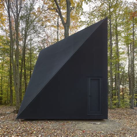 A45 Tiny Triangular Cabin In New York By Big 26 Wowow Home Magazine