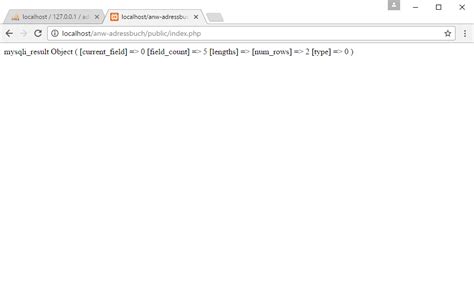 Daten aus Datenbank per PHP abfragen über query und SQL Anweisung