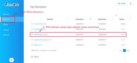 Cara Mengubah Name Server Pada Domain