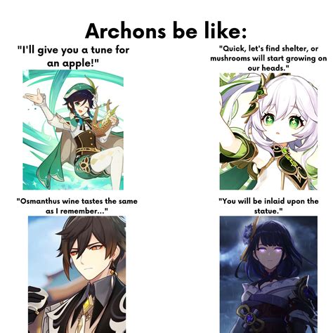 Archons Be Like Genshin Impact Hoyolab