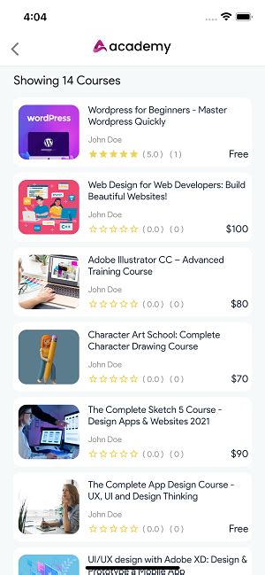 Academy Lms Student Flutter Mobile App By Creativeitem CodeCanyon