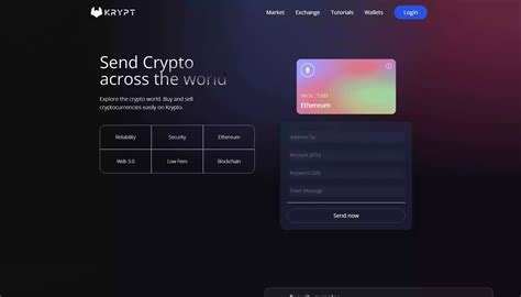 Krypt Web 30 Blockchain Application Using React Js