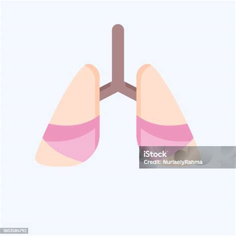 아이콘 폐암 세계 암 기호와 관련이 있습니다 플랫 스타일 심플한 디자인 편집 가능 간단한 일러스트레이션 건강 진단에 대한 스톡 벡터 아트 및 기타 이미지 Istock