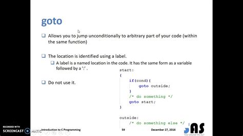 15ar Goto Statement Youtube