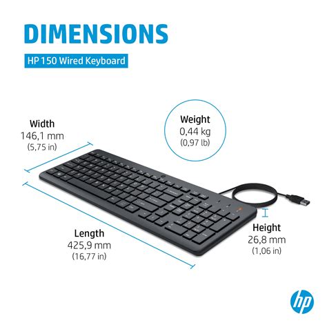 Hp 150 Wired Keyboard 1812 In Distributor Wholesale Stock For Resellers To Sell Stock In The