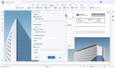 PDF Conversion Settings