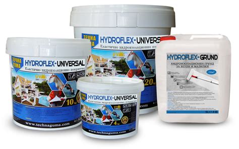 Течна гума Hydroflex Universal Безшевна мазана хидроизолационна мемрана