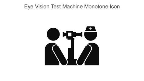 Eye Vision Test Machine Monotone Icon In Powerpoint Pptx Png And
