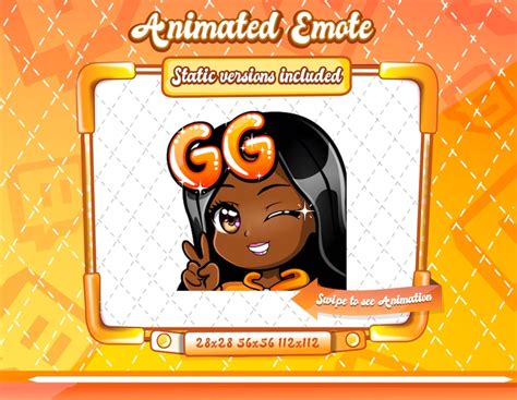Custom Emotes 6 Animated Chibi Emotes Comission Chibi Etsy