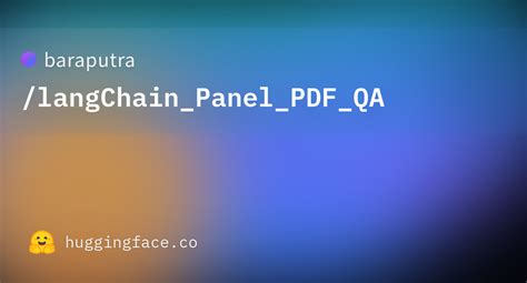 baraputra langchain panel pdf qa · hugging face