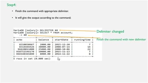 Essential Sql Techniques Variables Delimiters And Procedure Creation