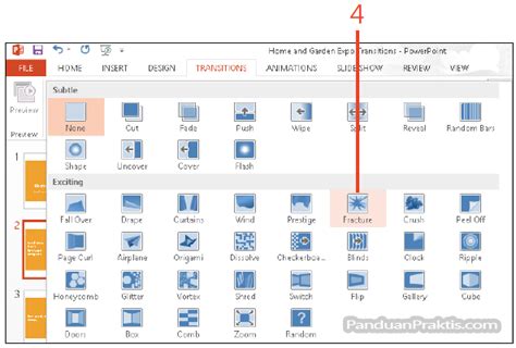 Tik Kesukaanku Cara Menerapkan Transisi Ke Slide Di Powerpoint 2013