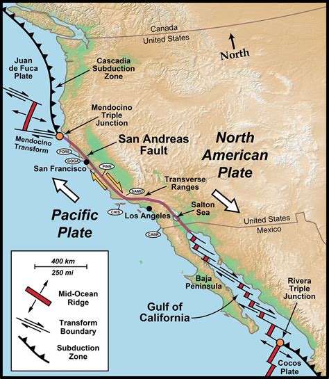 Transform Plate Boundaries Geology U S National Park Service