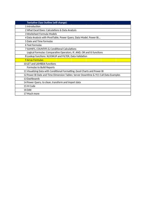 09 M365excelclass Pdf Microsoft Excel Worksheet