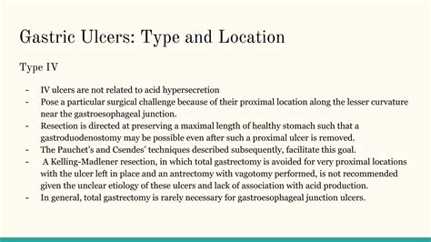 Gastric Perforation From Peptic Ulcer Disease A Review Of The Surgical Treatment Pptx