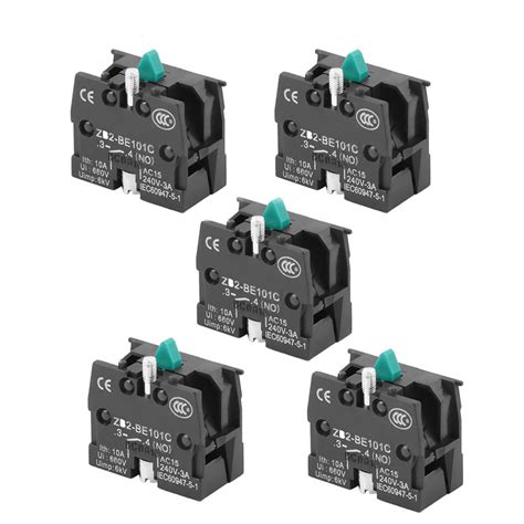 5pcs 10a 600v Zb2 Be101c Be102c Normal Open Close No Nc Push Button Joystick Switch Shopee