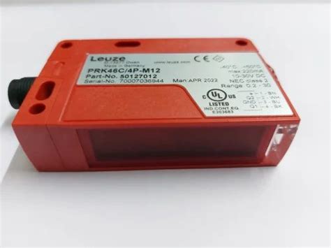 Leuze Electronic Sensor PRK46C 4P M12 50127012 DIFFUSED