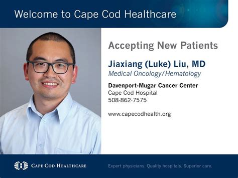 Cape Cod Healthcare On Linkedin Were Pleased To Welcome Dr Jiaxiang Luke Liu To The