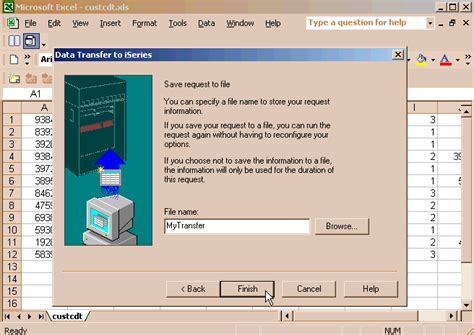 Using The Microsoft Excel Data Transfer To ISeries Server Add In