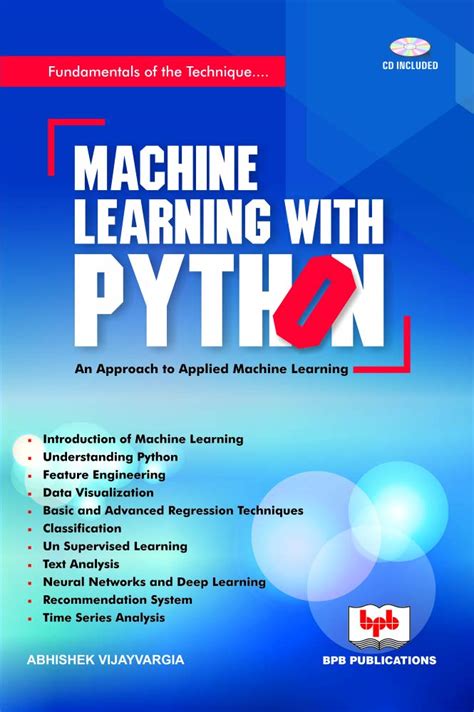 Machine Learning With Python Abhishek Vijayvargia Books