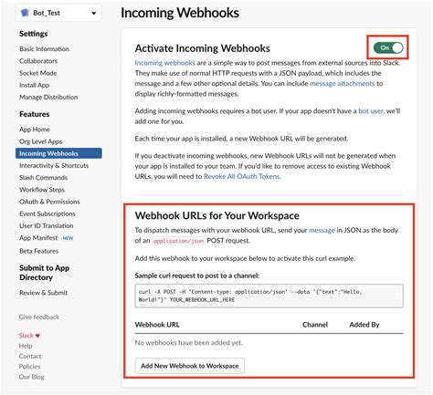 Slack Api Incoming Webhooks Bots 만들기 And 메시지 전송하기