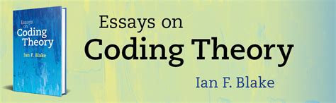 Essays On Coding Theory Blake Ian F 9781009283373 Books
