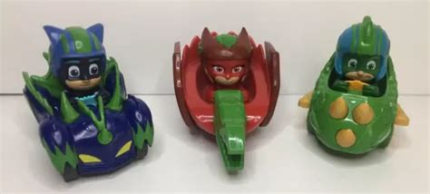 Pj Masks Dino Trouble Toy Vehicles Catboy Owlette And Gekko Disney