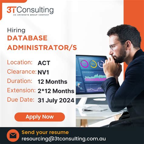 3t Consulting And Services On Linkedin Databaseadministrator Dba Actjobs Hiringnow