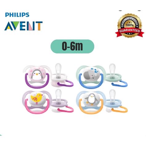 Philips Avent Curvedultra Air Nighttime Soother 0 6m6 18m 2pcs