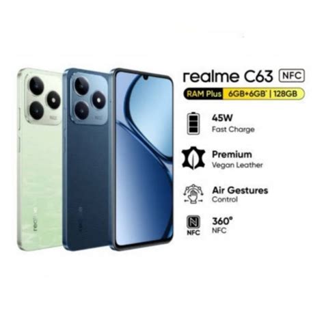 Jual Hp Realme C63 Nfc 6128 Gb Relmi C 63 Ram 6gb Rom 128gb Garansi