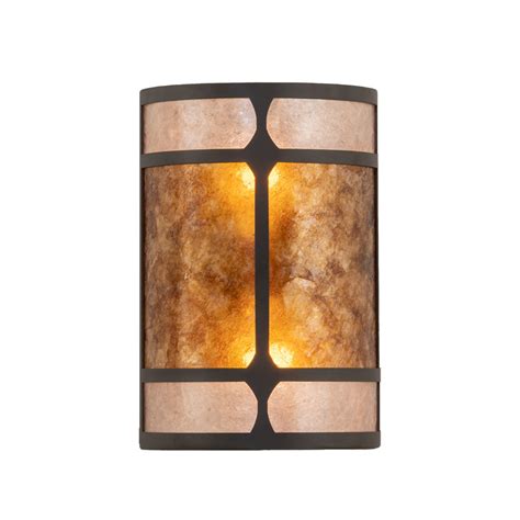Loon Peak® Dashanda Wrought Iron Metal Flush Mounted Sconce Wayfair