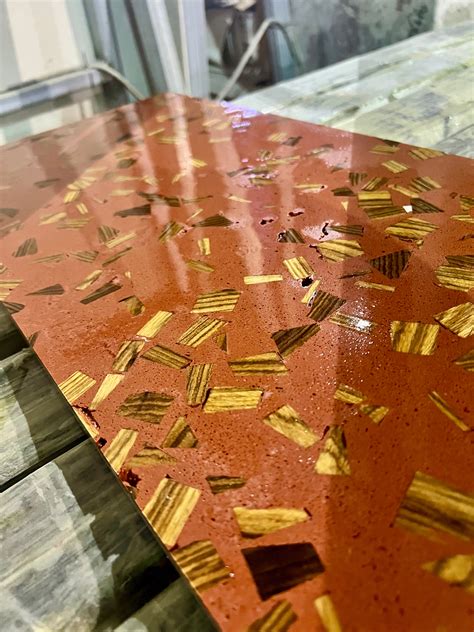 Handmade Wujinmu Aggregate Mosaic Panels Warm Grayblueyellowred