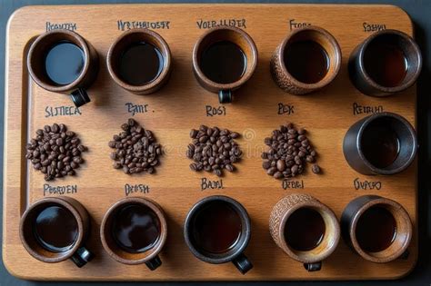 Coffee Sampling Experience Stock Illustration Illustration Of Notes