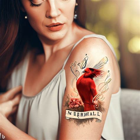 Memorial Red Cardinal Tattoo A Symbol Of Love And Remembrance Your Own