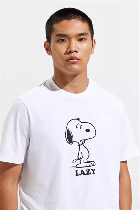 Lazy Oaf X Peanuts Lazy Snoopy Tee Urban Outfitters Canada
