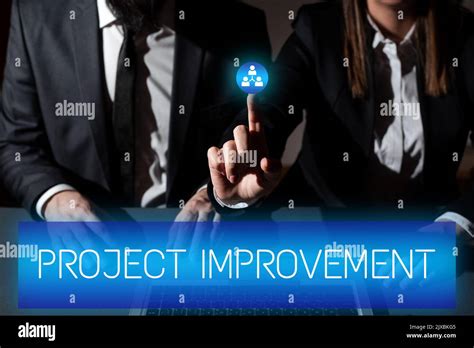 Sign Displaying Project Improvement Business Idea Methods Techniques