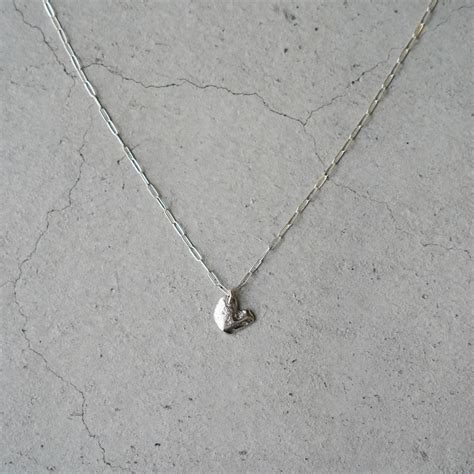 Melanie Decourcey Silver Necklace With Freestyle Silver Heart Pendant