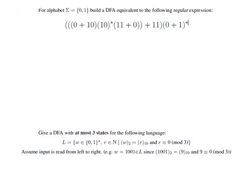 Solved Automata Theory Question While Solving These Can Chegg Com