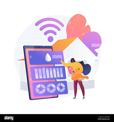 Water Contamination Detection System Abstract Concept Vector Illustration Drinking Water