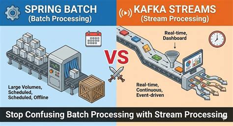 ⚔️ Spring Batch Vs Kafka Streams Stop Confusing Batch Processing With Stream Processing By